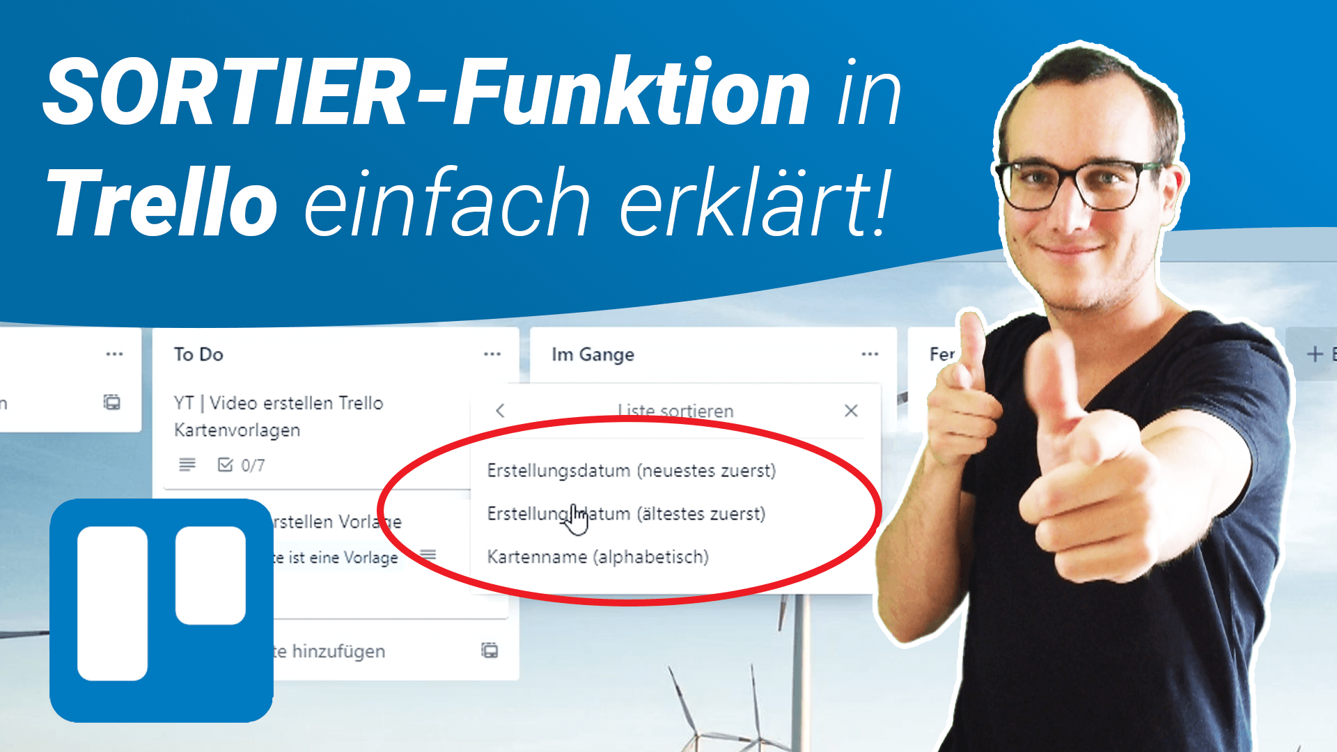 👉 SORTIER-Funktion einfach erklärt - Lerne Trello